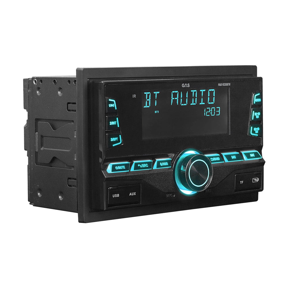 GAS MAD M230-BTN dubbel-DIN med Bluetooth, DSP och 3 par lågnivå ...